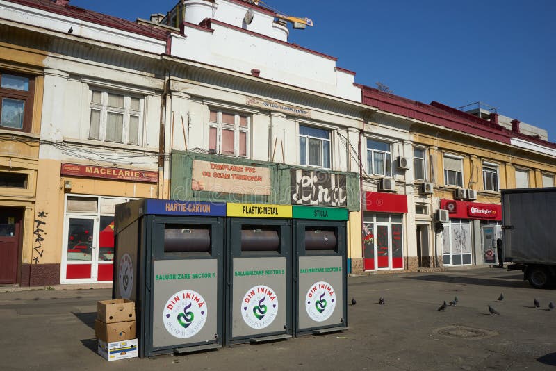 Recycling containers editorial image. Image of disposal - 310365070