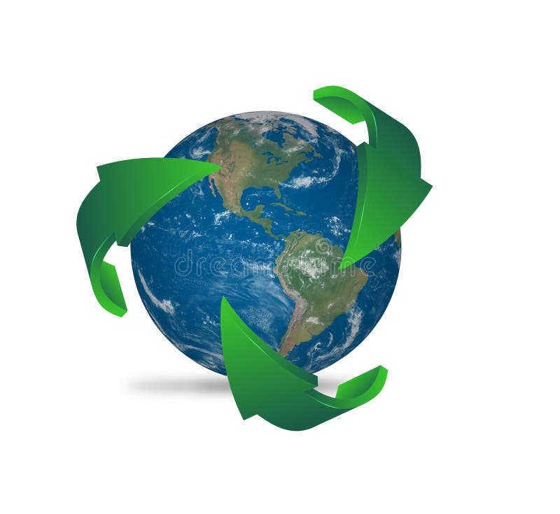 Recycling Earth. Ecology Concept. Stock Vector - Illustration of cycle ...