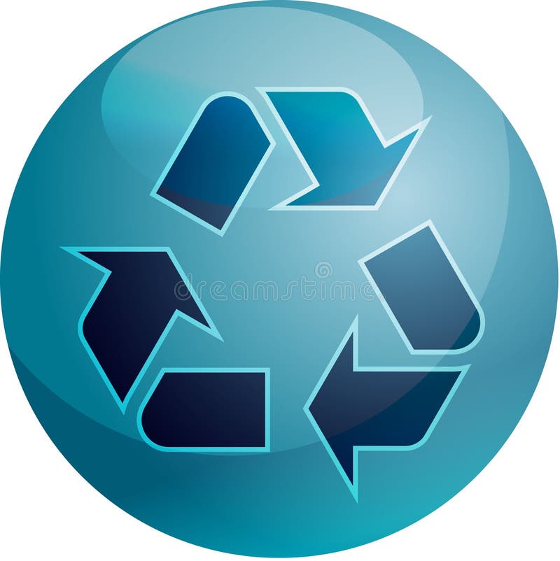 Recycling eco symbol stock vector. Illustration of friendly - 7057677