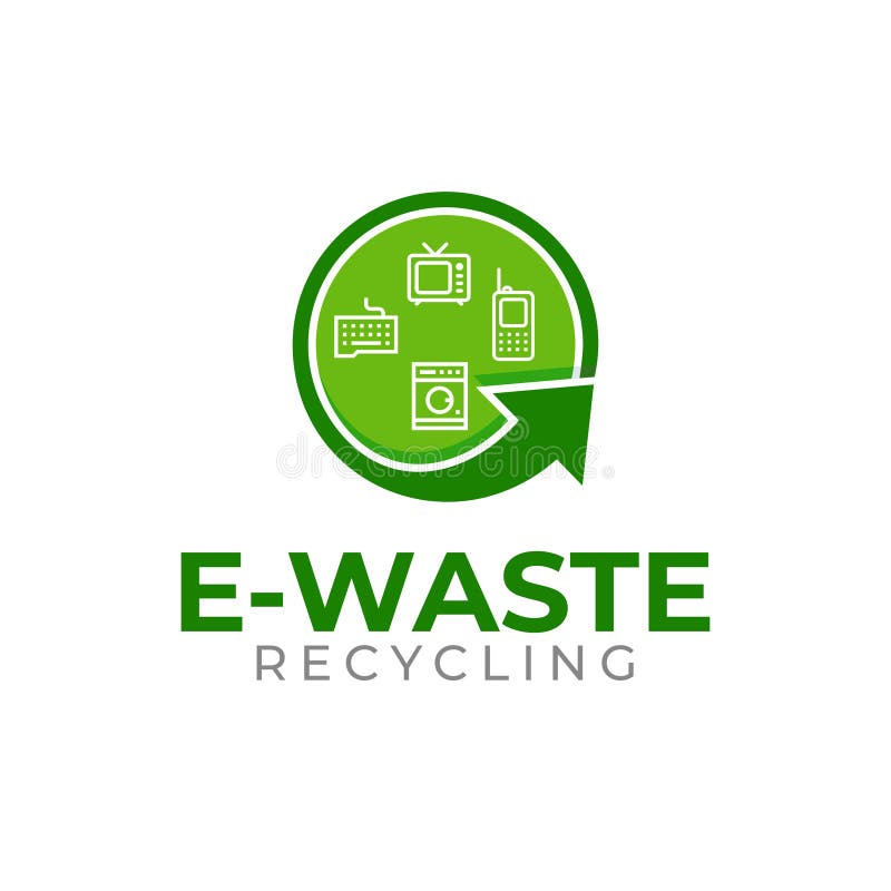 E-waste Logo Template. Electrical Waste Icon Stock Vector ...