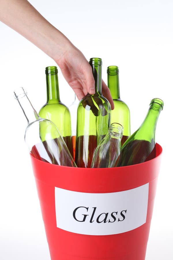 Recycling glass stock photo. Image of object, closeup - 27607036