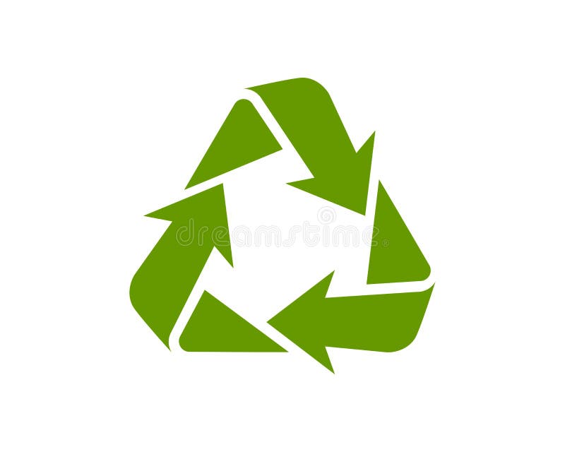 Recycling Icon of Arrows Triangle. Eco Friendly Recycle Symbol Stock ...