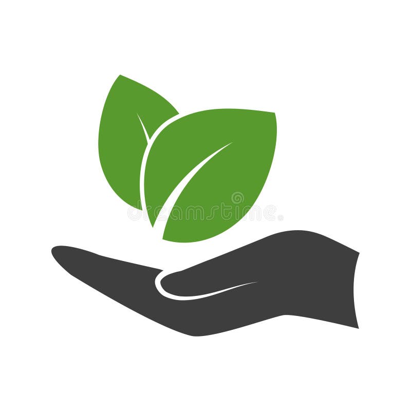 Recycling Icon in Human Hand Stock Vector - Illustration of symbol ...