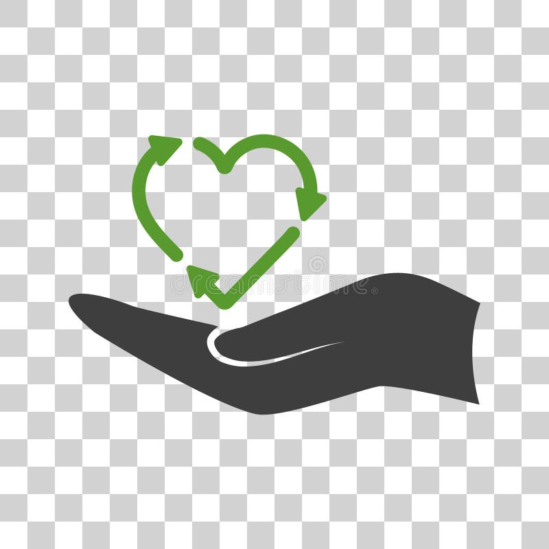 Recycling Icon in Human Hand Stock Vector - Illustration of natural ...