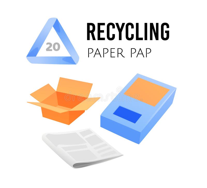 Recycling Icon. Paper Pap Reusable Garbage. Vector Stock Vector ...