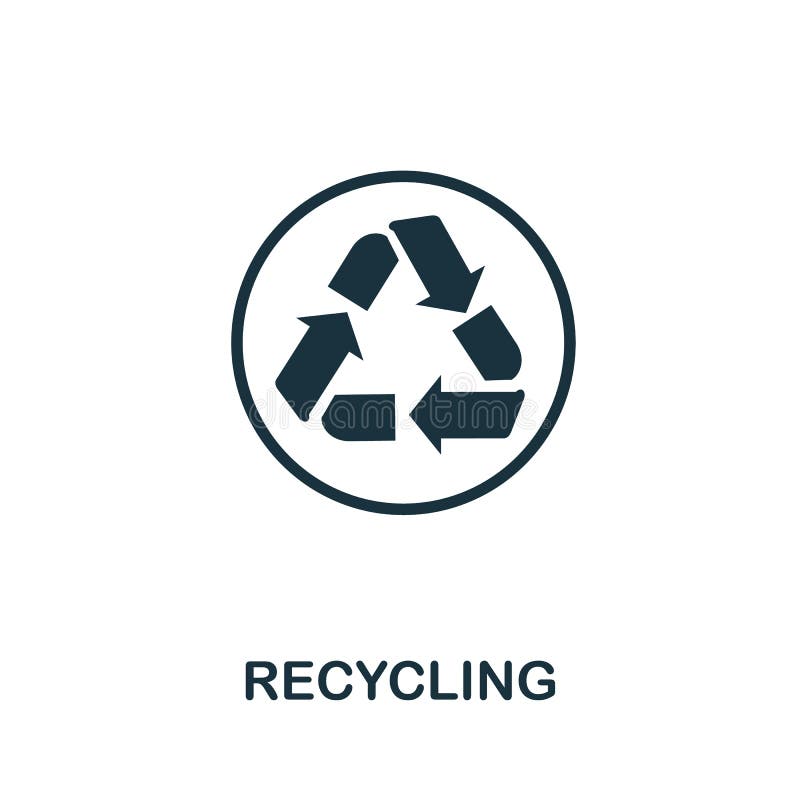 Recycling Icon. Simple Line Element Recycling Symbol for Templates, Web ...