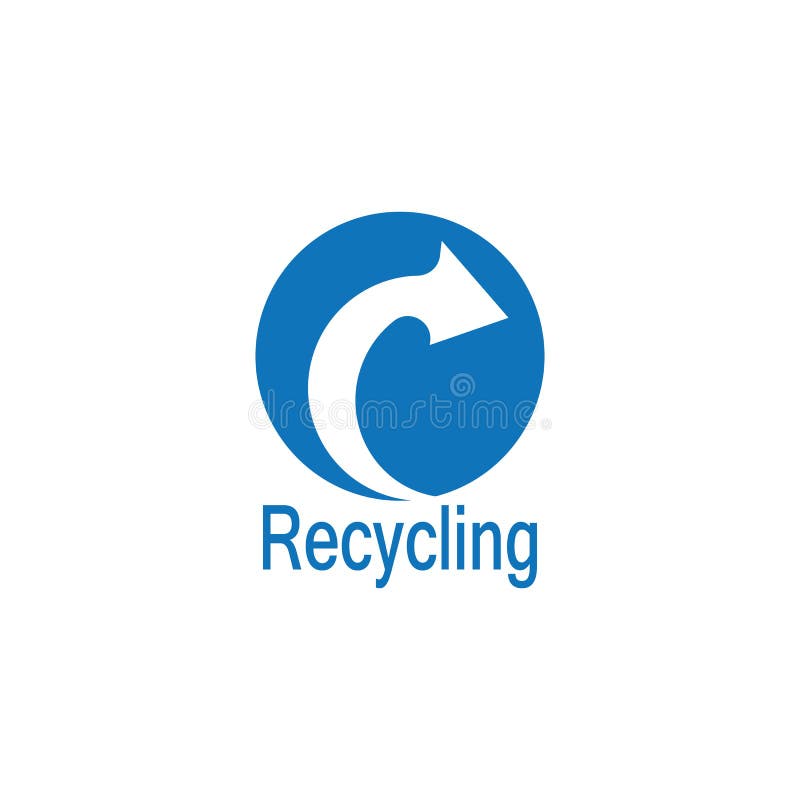 Recycling Icon and Symbol Vector Template Stock Vector - Illustration ...