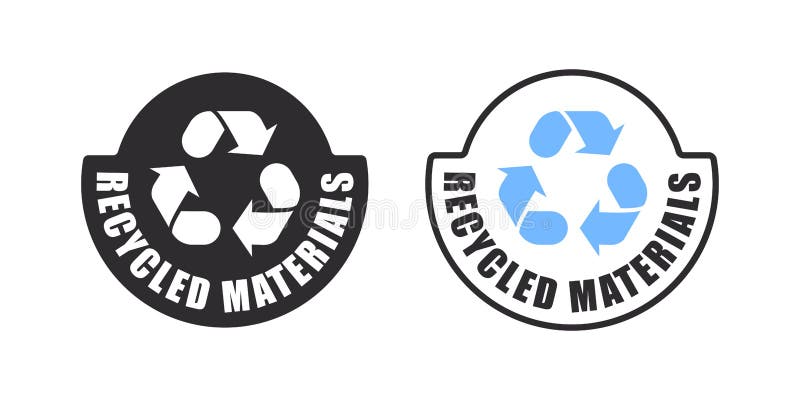 Recycling Icons. Modern Icons Recycled Materials. Packaging and ...