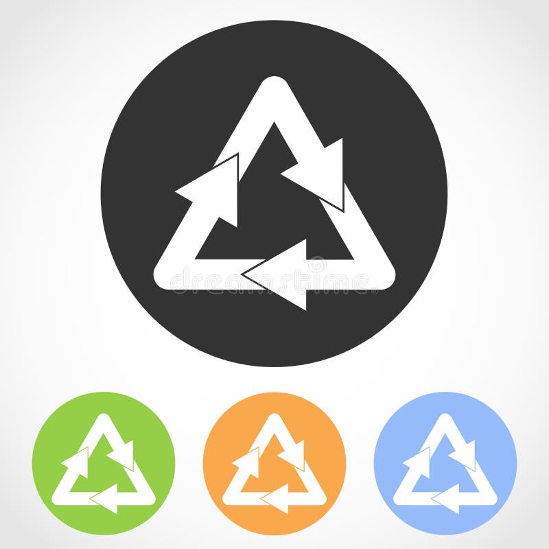Recycling Icons. Vector Illustration. Stock Illustration - Illustration ...