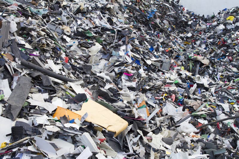 Recycling Industry. Mix of Recycling Materials Editorial Stock Image ...