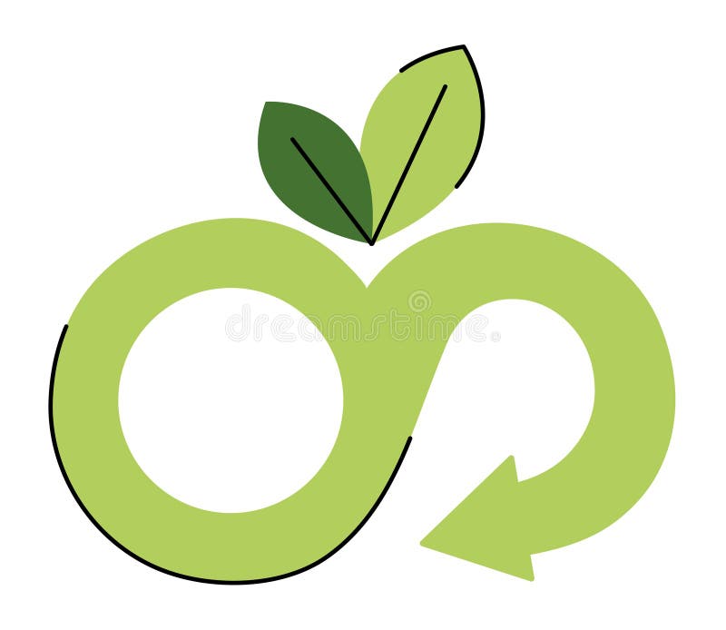 Recycling Infinity Isolated Stock Illustration - Illustration of nature ...