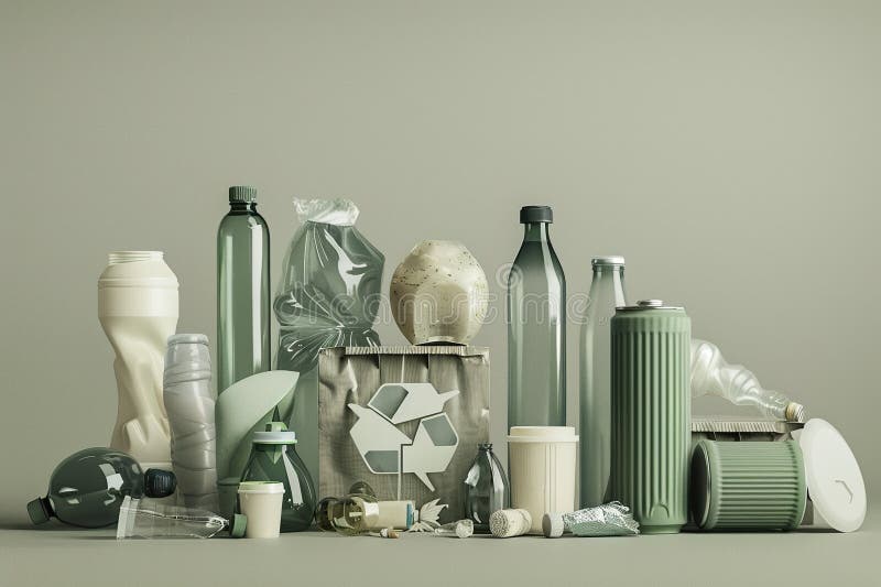 Recycling, Logo Created with Recycled Plastic, Plastic Bottles Ready To ...