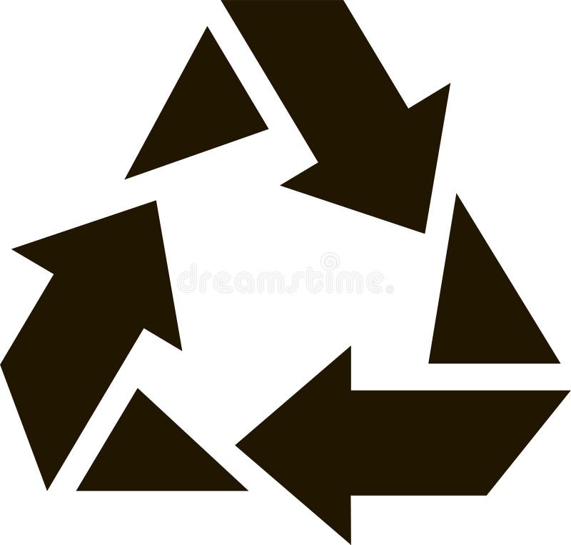 Recycling Logo Featuring Three Arrows in a Continuous Loop ...