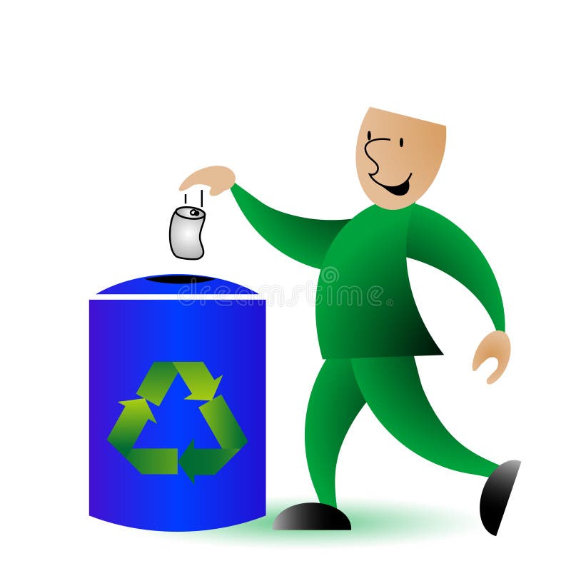 Recycling man graphic stock illustration. Illustration of atmosphere ...