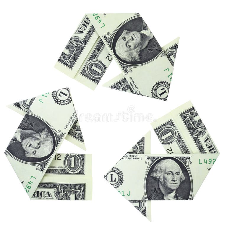 Recycling Money stock image. Image of environmental, isolated - 10876601