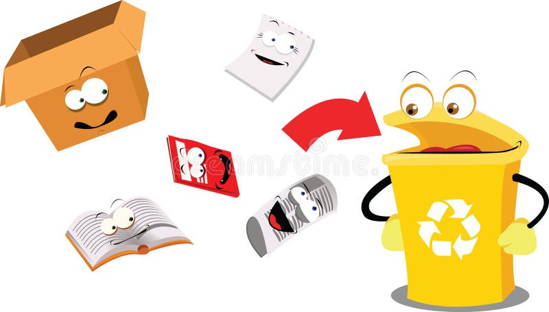 Recycling Paper stock vector. Illustration of humor, objects - 26945495