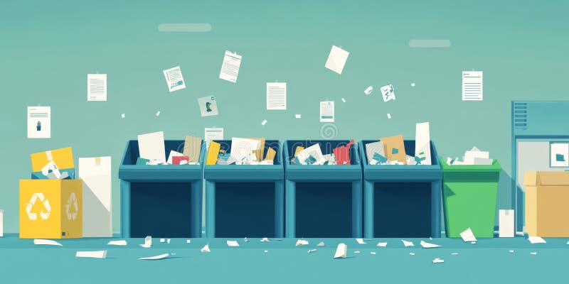 Recycling Paper Waste in a Vibrant Educational Setting Featuring ...