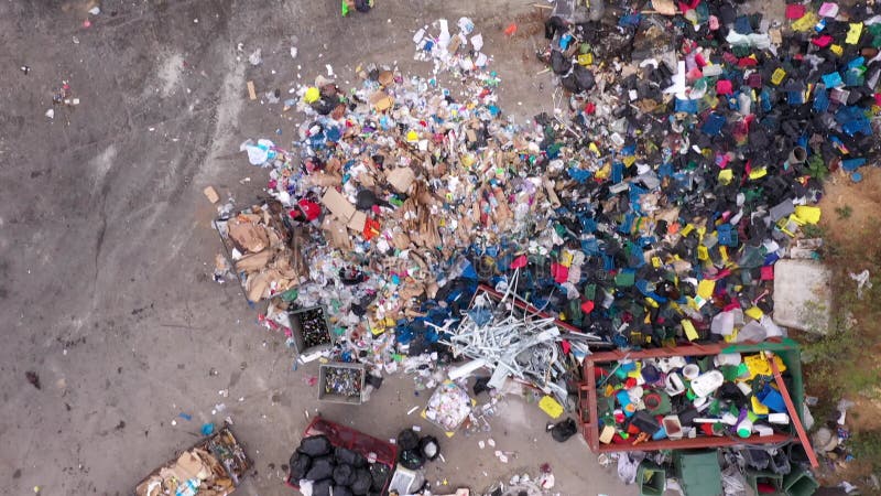 Solid Waste Disposal Facility. Landfill Dump Site for Garbage Managment ...