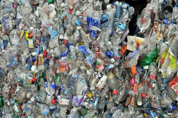 Recycling Plastic and Bottles Editorial Stock Image - Image of ...