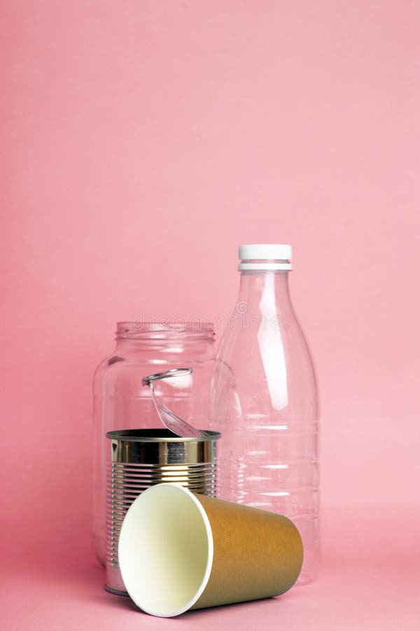 Recycling of Plastic, Metal, Plastic and Paper. Environmental Pollution ...