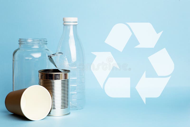 Recycling of Plastic, Metal, Plastic and Paper. Environmental Pollution ...