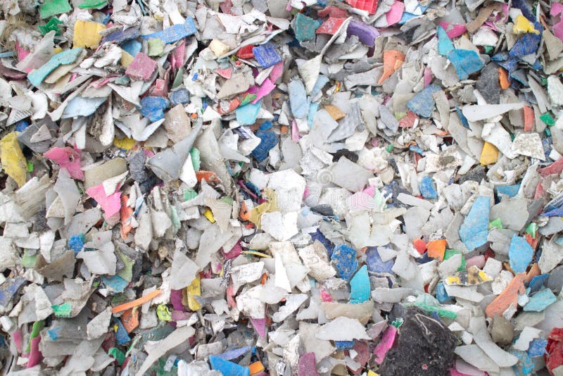 Recycling, Shredded Plastic Stock Photo - Image of scrap, industry ...