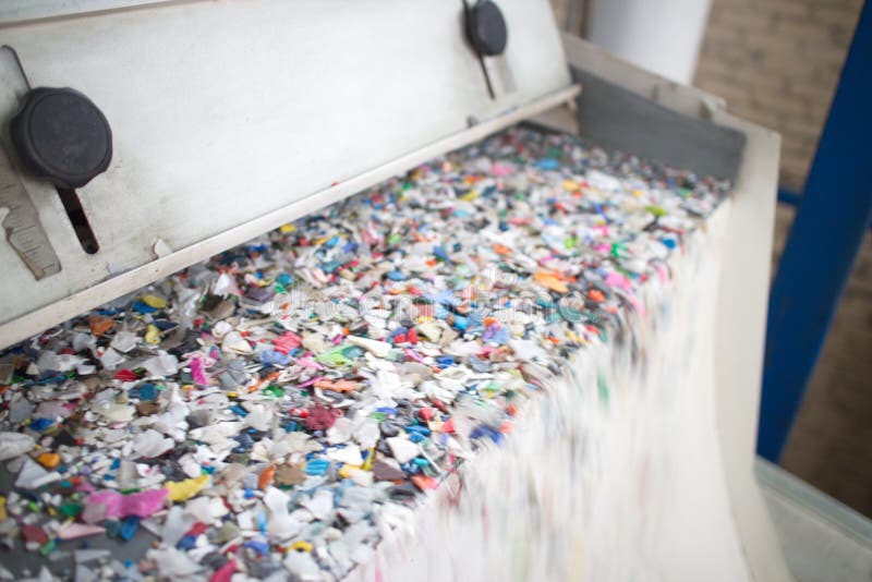 Recycling, Shredded Plastic Stock Image - Image of yard, heap: 148866607