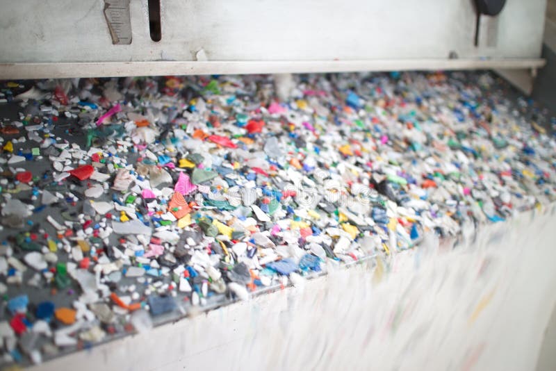 Recycling, Shredded Plastic Stock Photo - Image of scrap, trash: 148866426