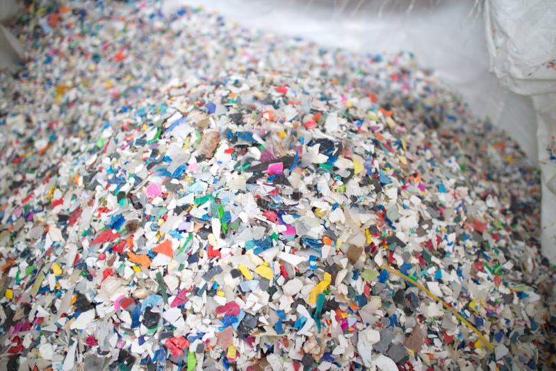 Recycling, Shredded Plastic Stock Image - Image of environment ...