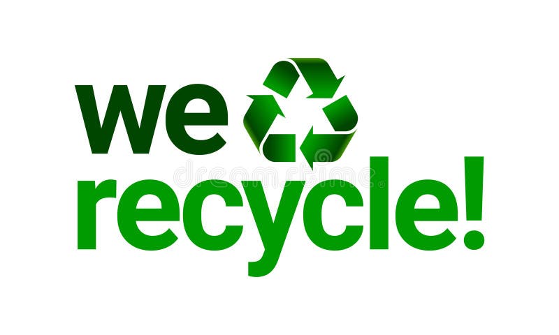 Recycling Point Sign Poster Vector Concept Stock Vector - Illustration ...