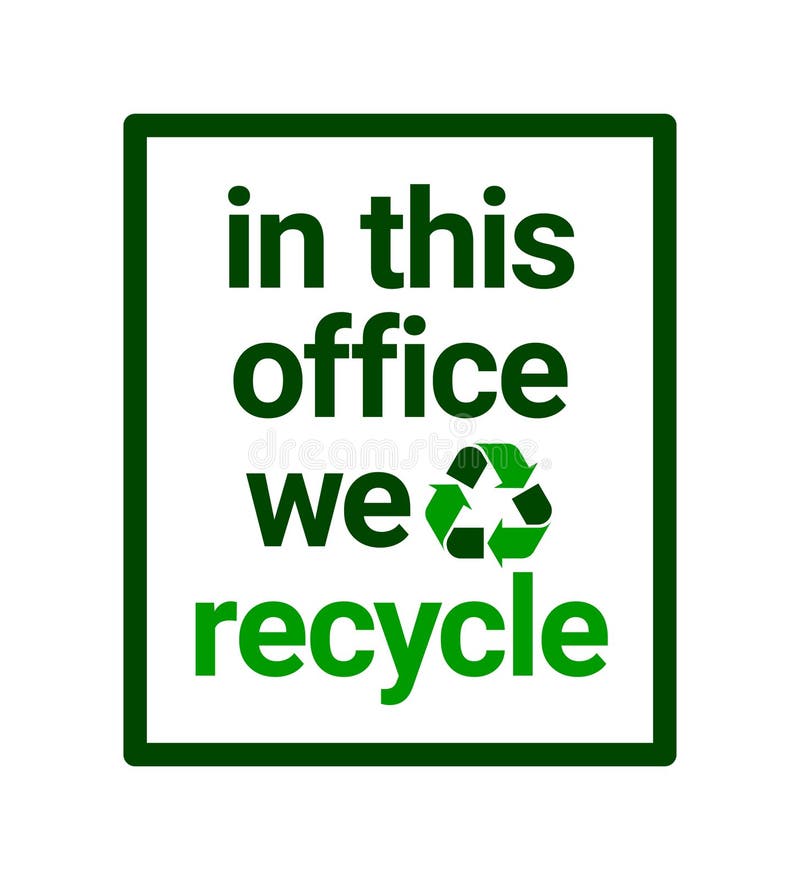 Recycling Point Sign Poster Vector Concept Stock Vector - Illustration ...