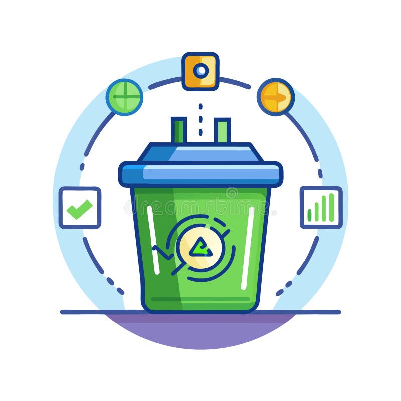 Recycling Process and Statistics Analysis with Green Recycle Bin and ...
