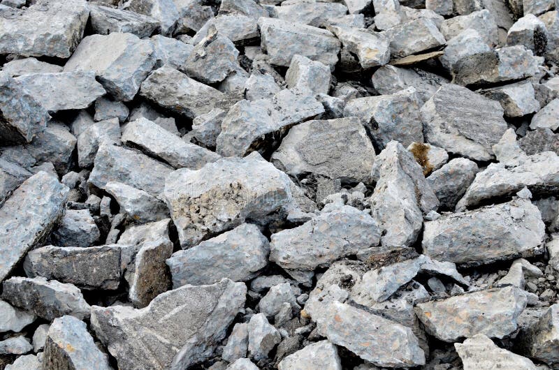 Recycling and Reuse Crushed Concrete Rubble, Asphalt, Building Material ...
