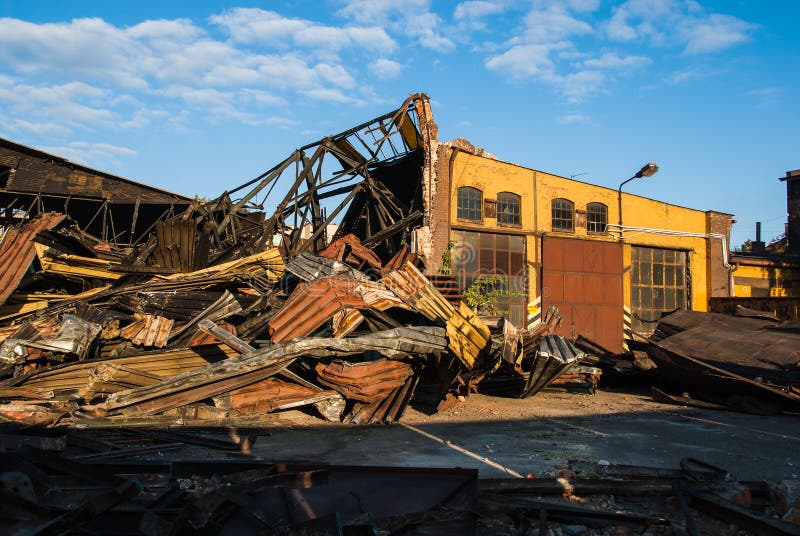 Recycling of scrap metal stock photo. Image of environmental - 72217262