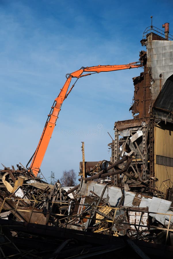 Recycling of scrap metal stock photo. Image of pillar - 80818088