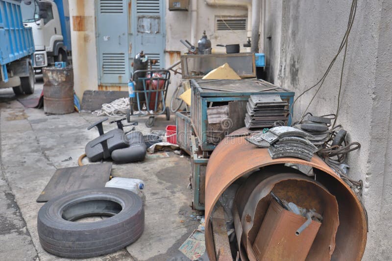 A Recycling of Scrap Metal Loading Operations Stock Image - Image of ...