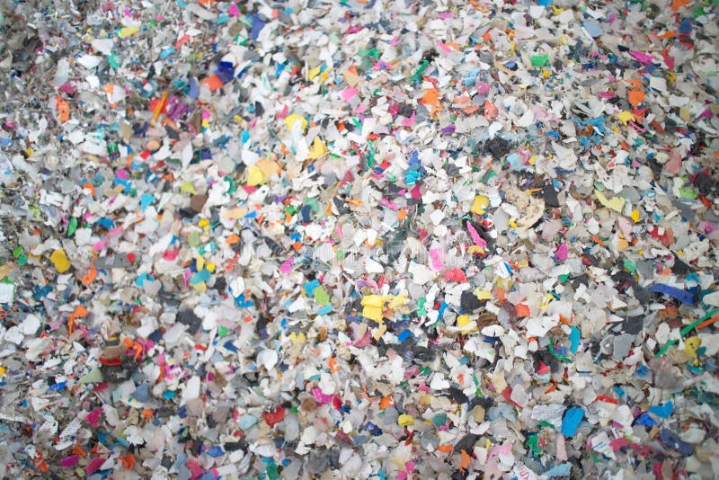 Recycling, Shredded Plastic Stock Image - Image of bunch, recycled ...