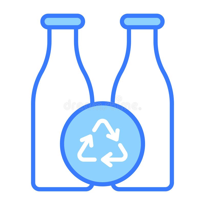 Recycling Sign with Bottles Showing Concept of Bottles Recycling in ...