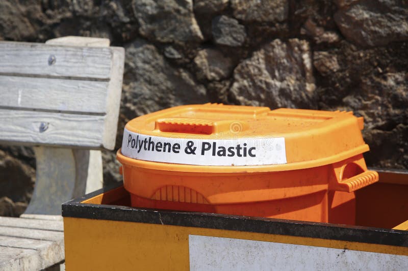Recycling Sign for Plastic Bin Stock Image - Image of rubbish, dirty ...