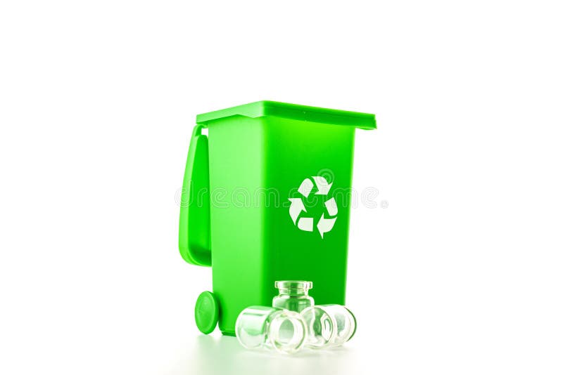 Recycling Sorting. Bin Container for Disposal Garbage Waste and Save ...