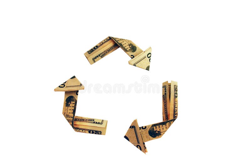 Recycling Money stock image. Image of environmental, isolated - 10876601