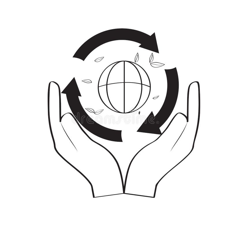 Recycling Symbol Around the World Web Icon Stock Vector - Illustration ...