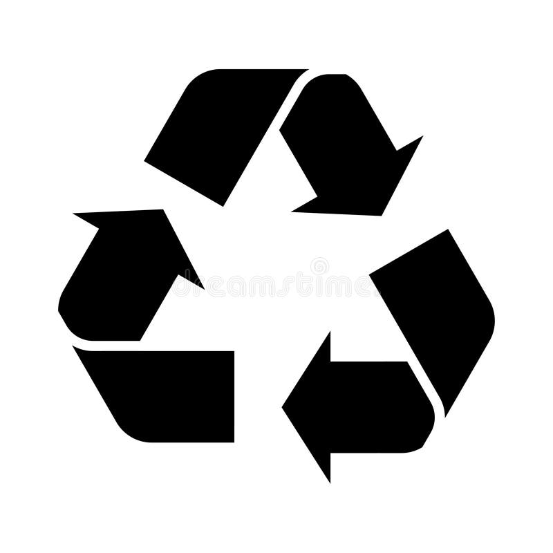 Recycling Symbol Design in Circle. Vector Elements for Information ...