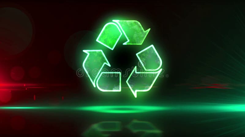 Recycling Symbol Abstract Concept Animation Stock Footage - Video of ...