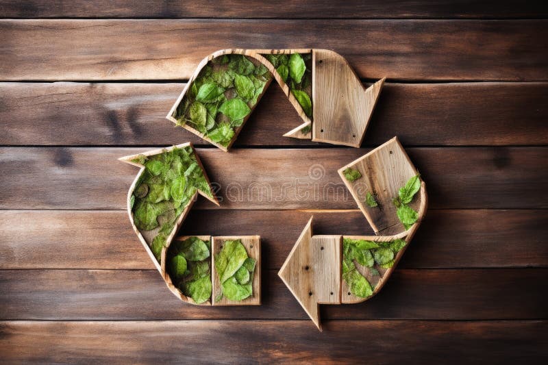 Recycling Symbol for a Green Future Stock Illustration - Illustration ...