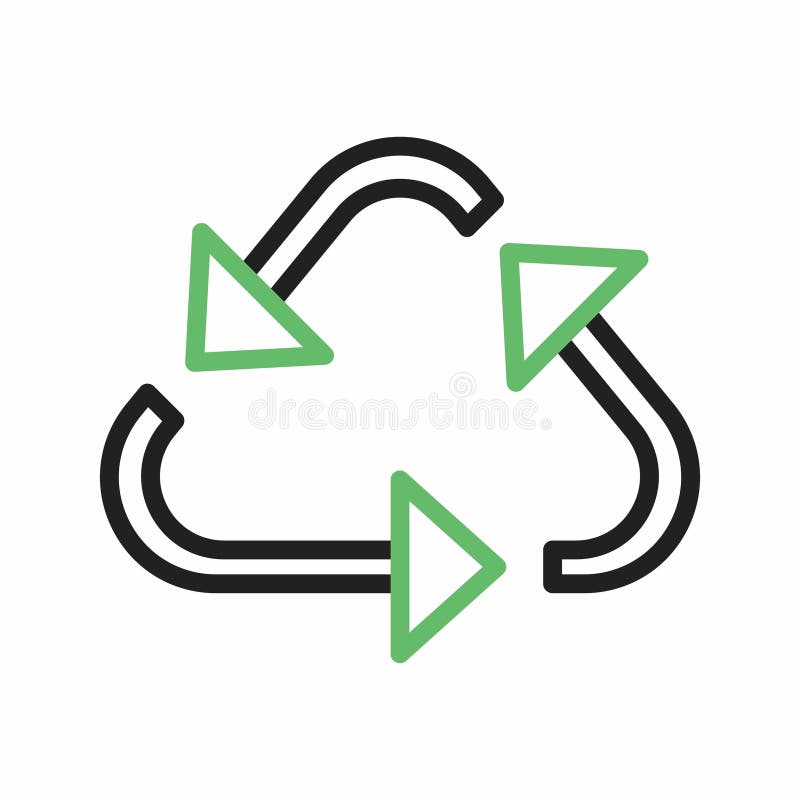 Recycling Symbol Icon Vector Image. Stock Vector - Illustration of ...
