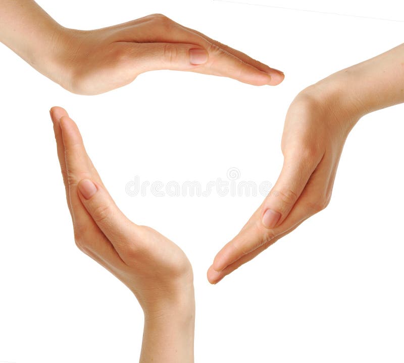 Recycling Symbol Made from Hands Stock Image - Image of renewable, hand ...