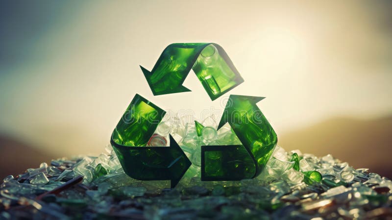 Recycling Symbol on Nature Background. Environment and Ecology Concept ...