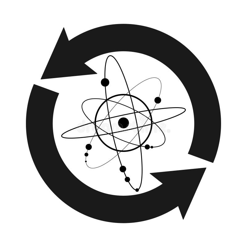 Recycling Symbol with Space Icon, Environmentally Friendly Universe ...