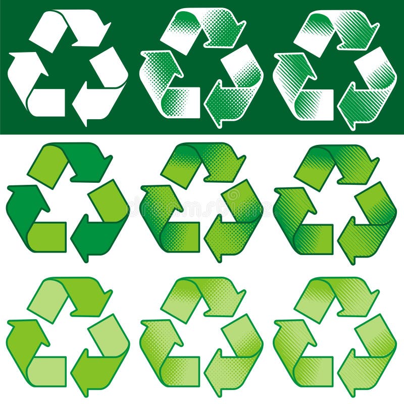 Recycling symbols stock vector. Illustration of recycling - 3222732